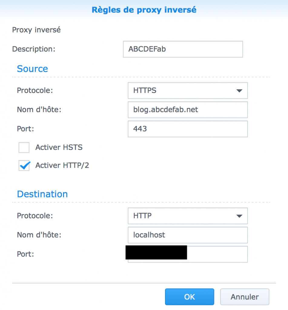 Synology DSM6 - Configurez votre Reverse Proxy - ABCDEFab